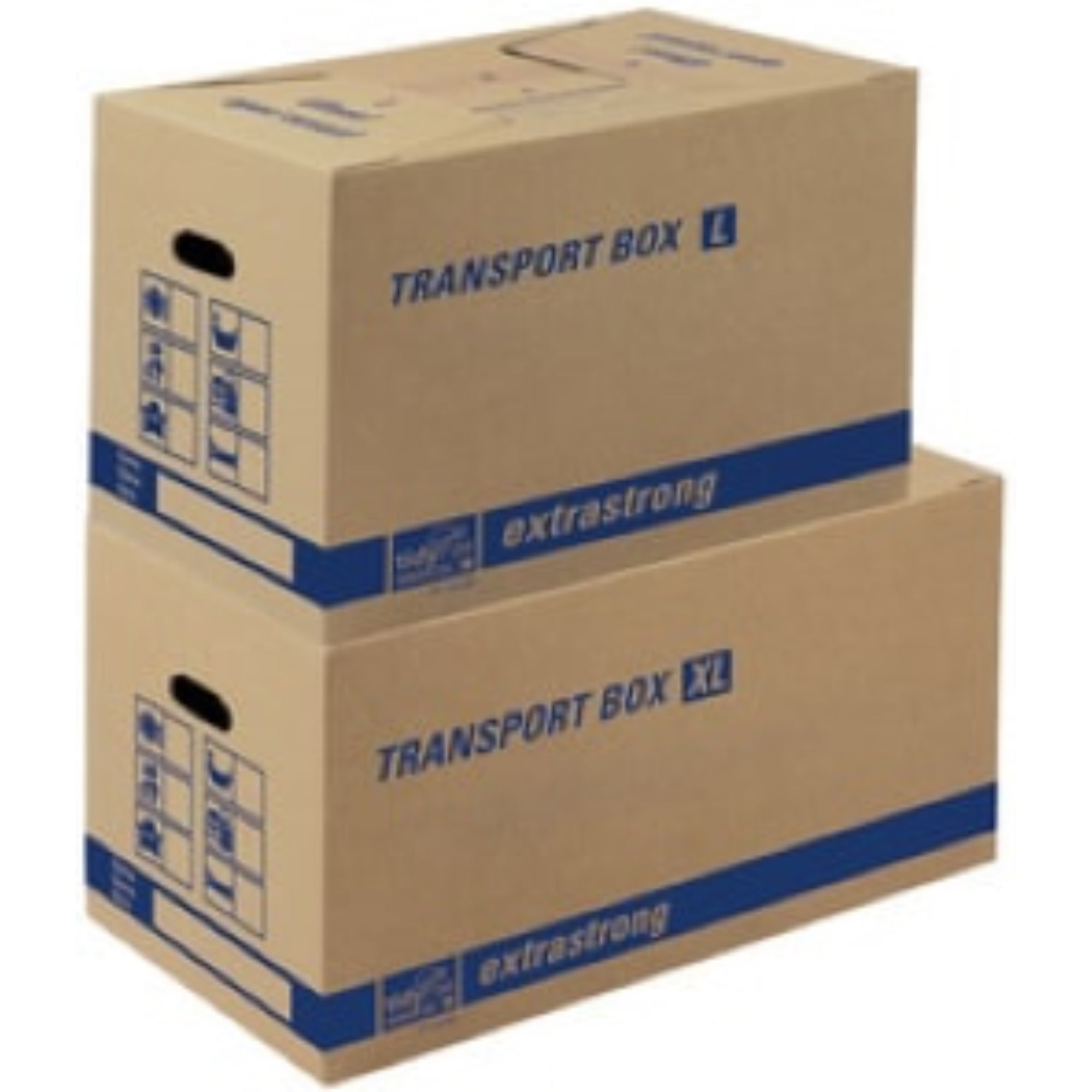 TIDYPAC Carton de transport avec porte-étiquettes (lot de 10) – RANGESTOCK
